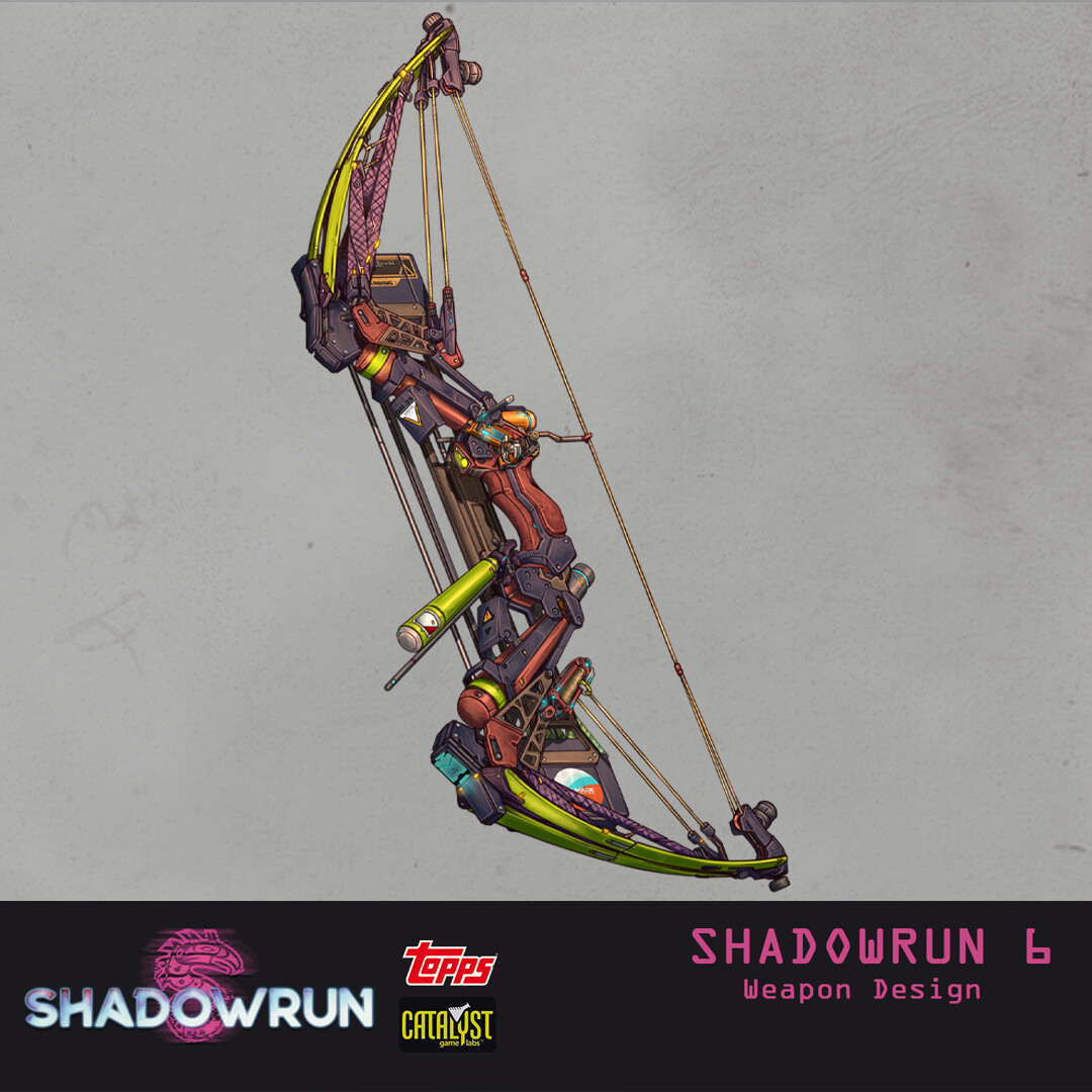 ArtStation - Compound Bow Weapon - Design for Shadowrun 6 Pen & Paper