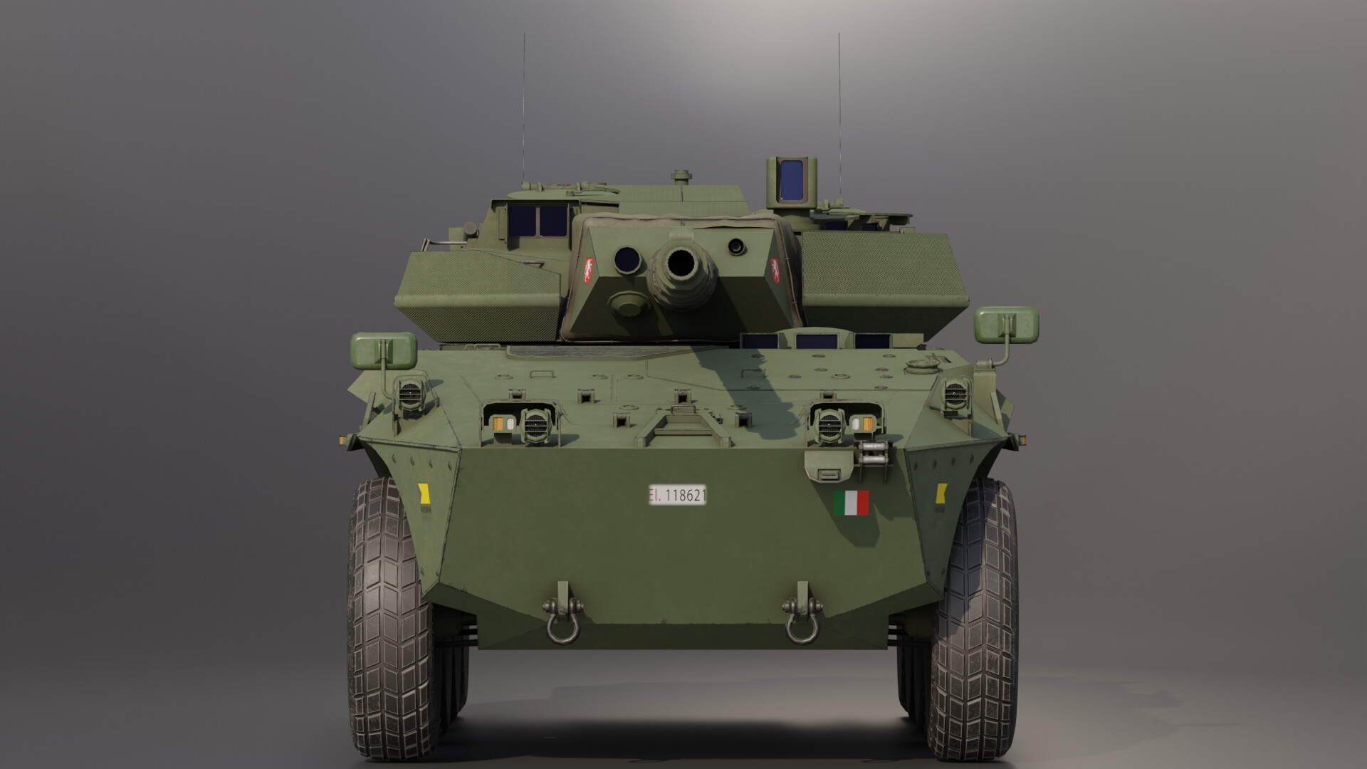 ArtStation - B1 Centauro | Wheeled tank destroyer