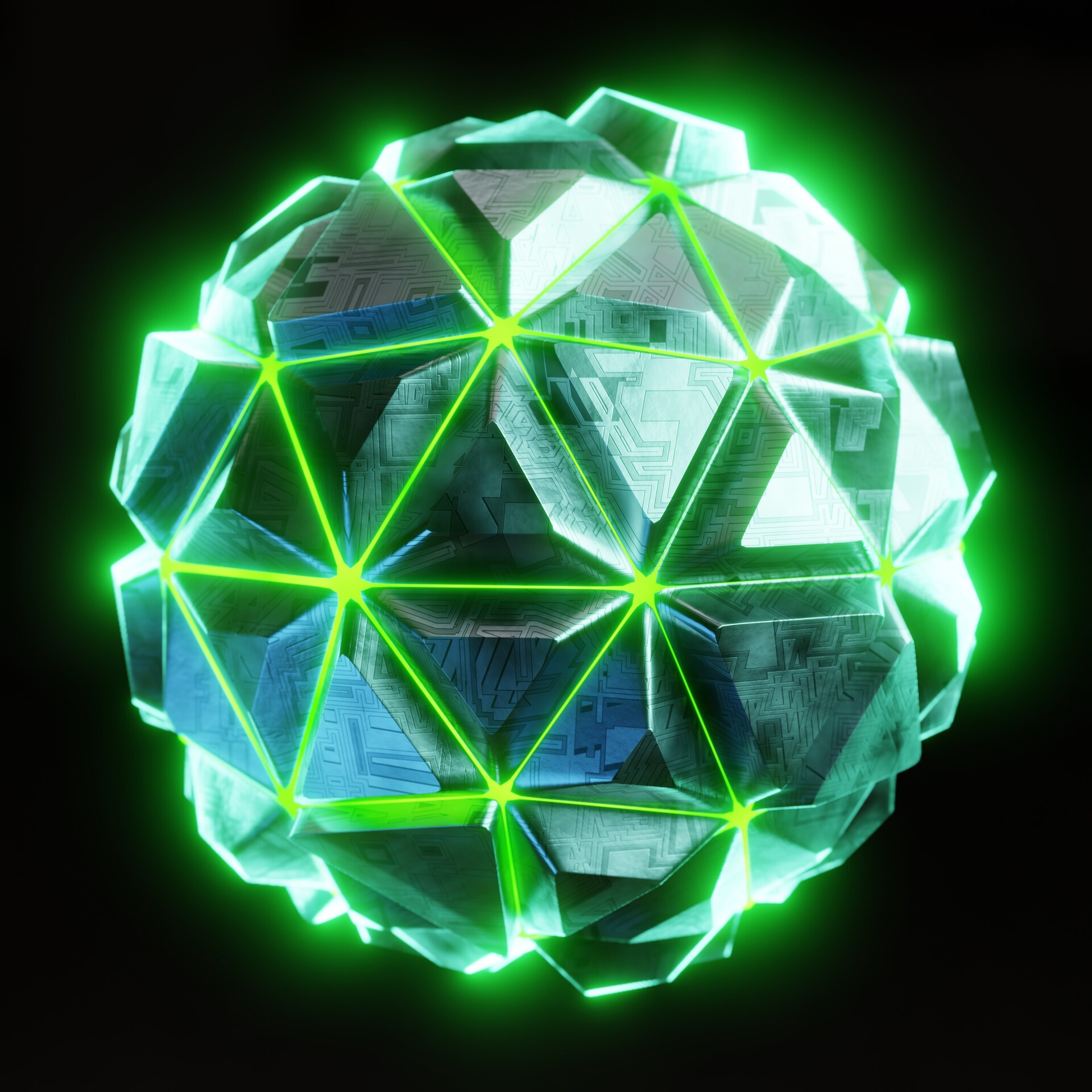 ArtStation - Sci-Fi Alien Orb - Geometry Nodes - Animation Loop (Blender Tutorial)