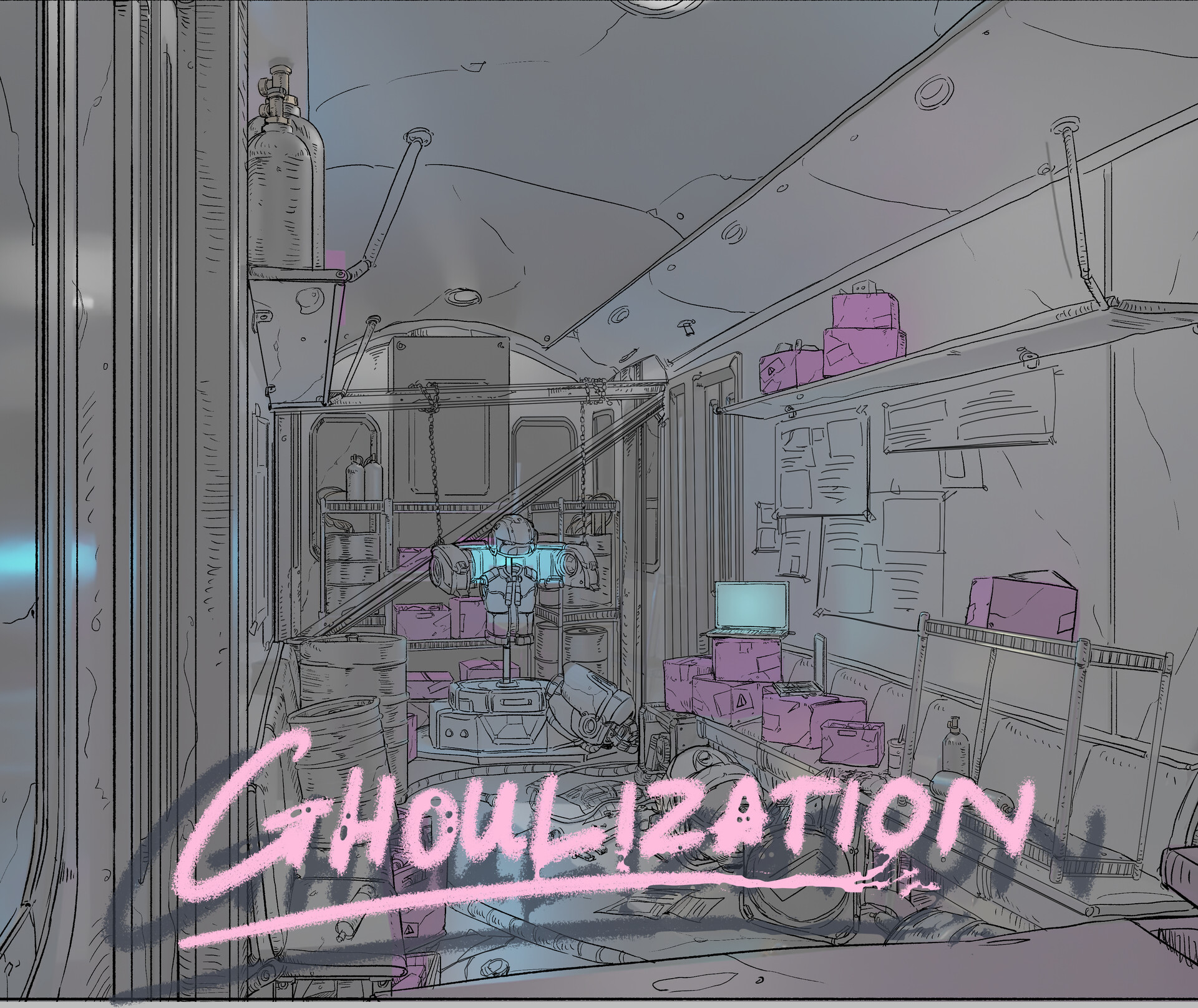 ArtStation - Ghoulization: mood set dressing