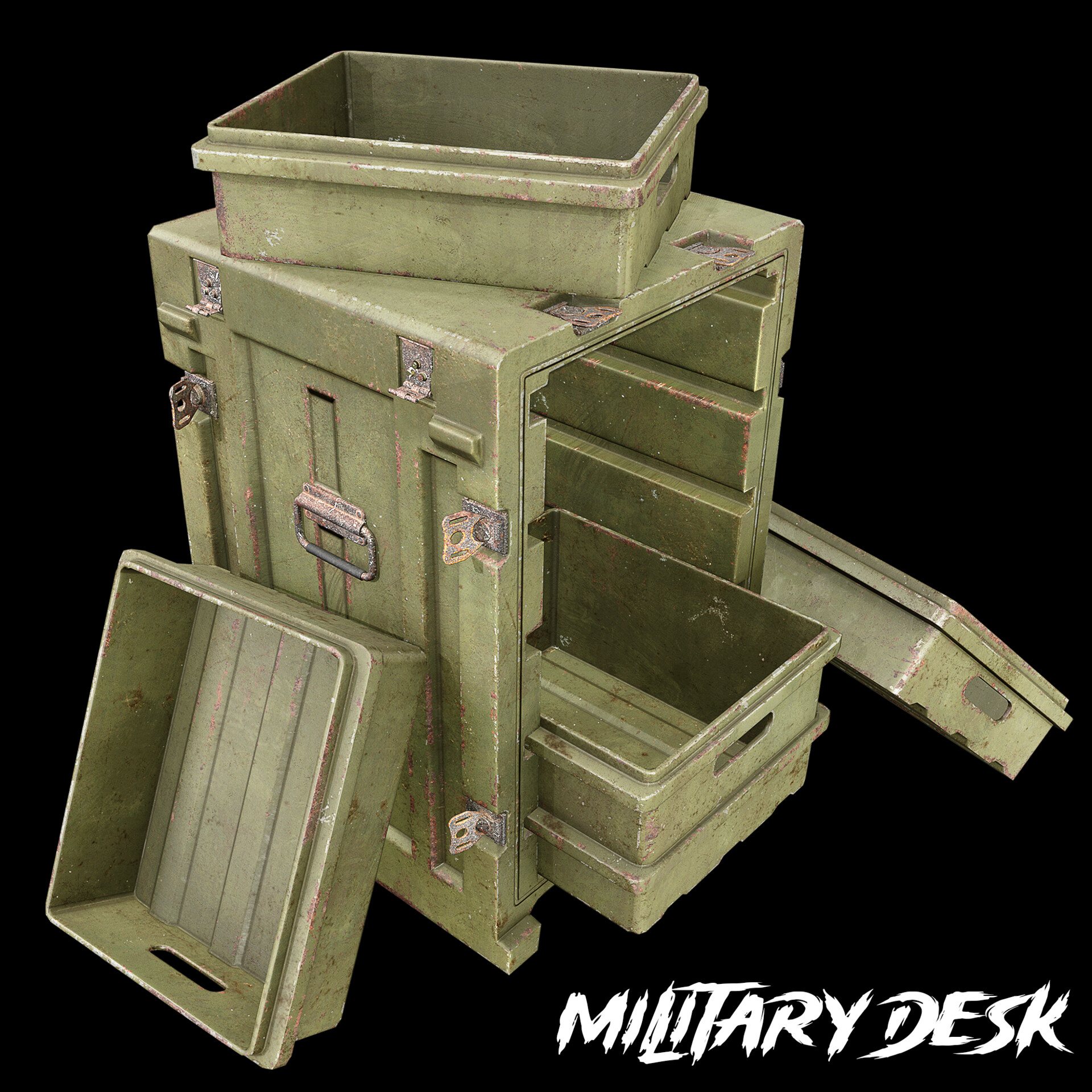 ArtStation - Military Desk