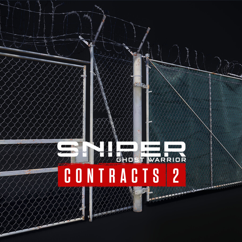 ArtStation - Metal military fence for Sniper Ghost Warrior Contracts 2