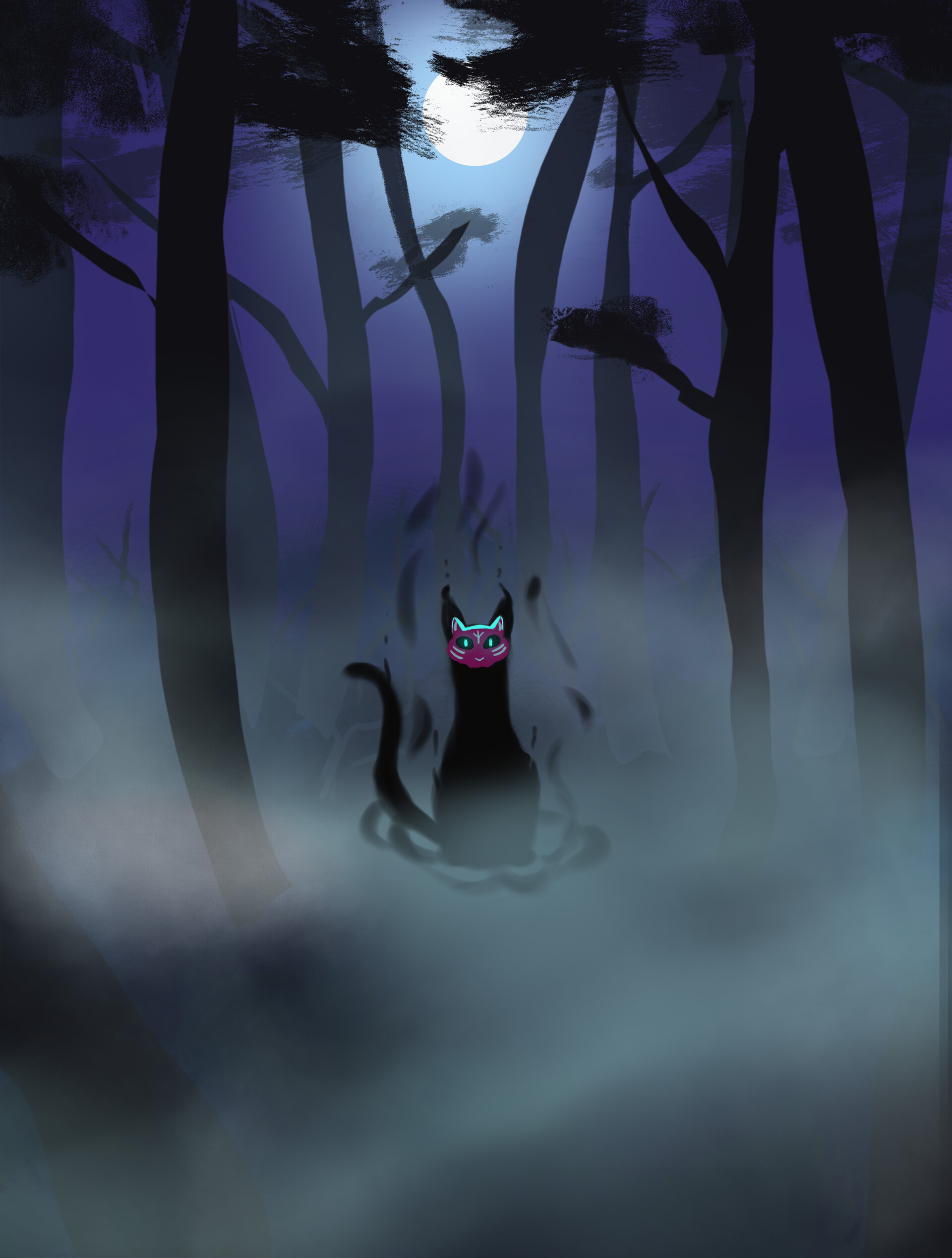 ArtStation - The journey of the spirit cat