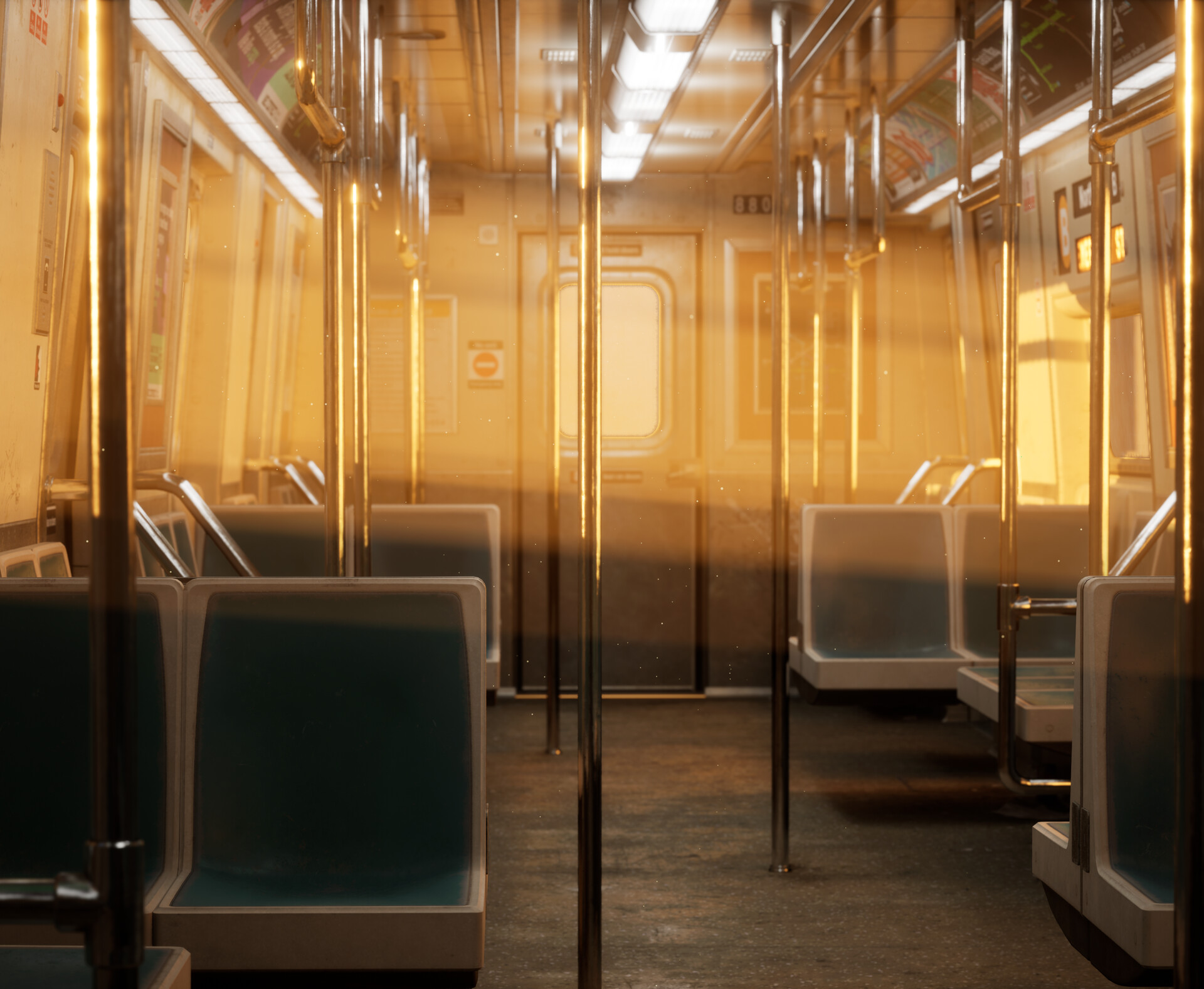 ArtStation - Sunset Subway - Lighting Practice