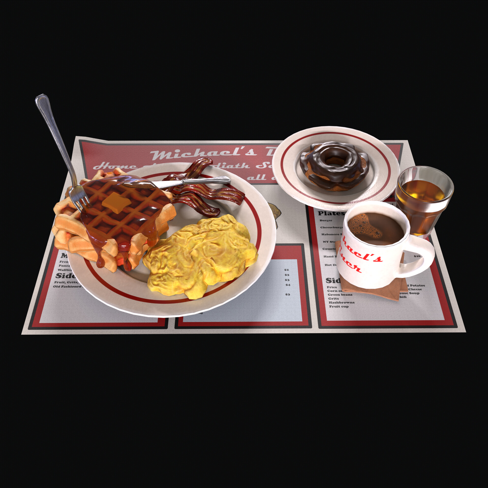 ArtStation - Diner Breakfast