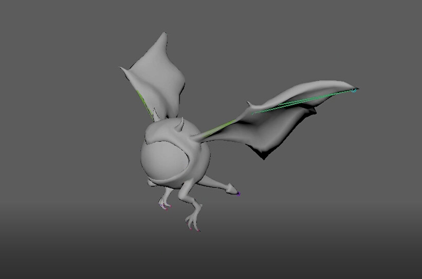 ArtStation - Bat enemy 3D idle animation