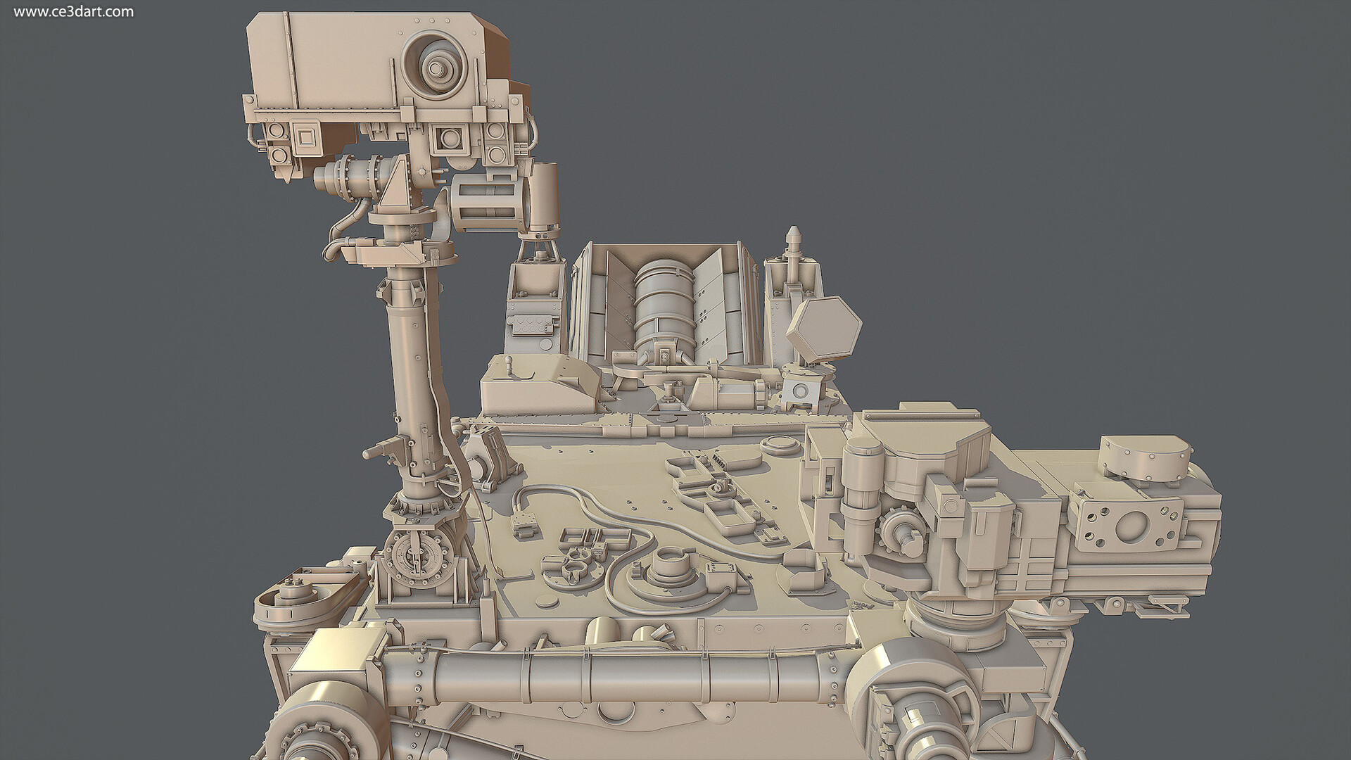 ArtStation - Hard Surface Modeling Project (2015) | NASA Curiosity Mars ...