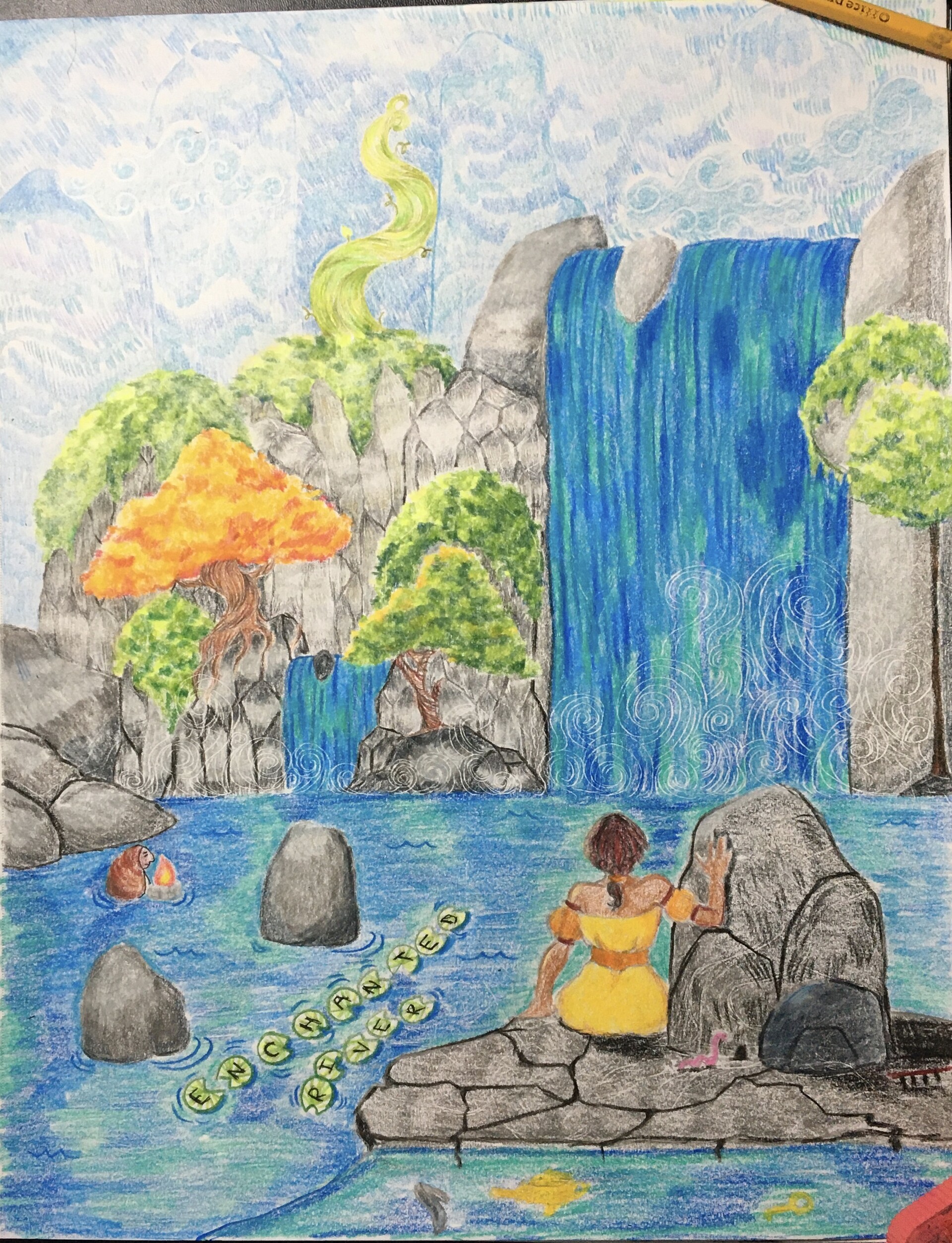 ArtStation - Illustration for The Enchanted River