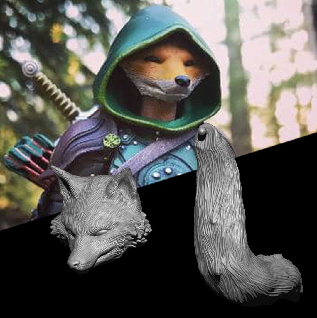 ArtStation - The Legend of Kitsune set (for 6 inch - 1:12 scale ...