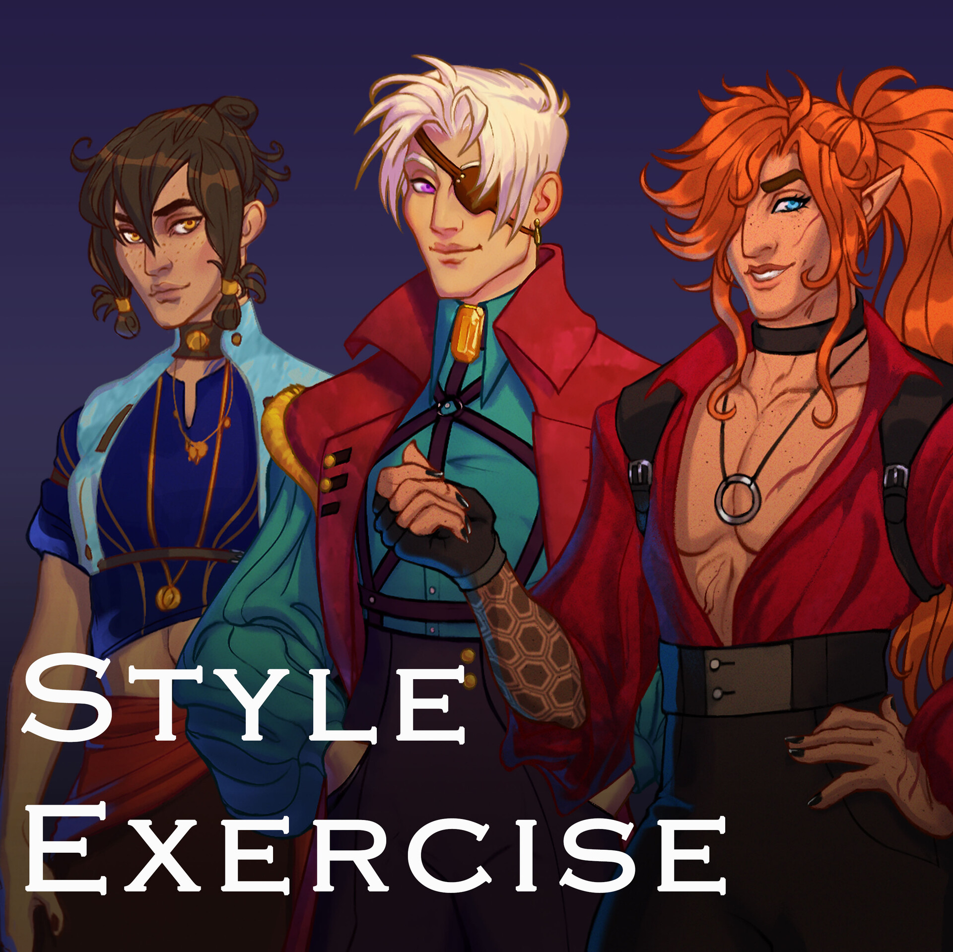 ArtStation - Style Exercise - Arcana Characters