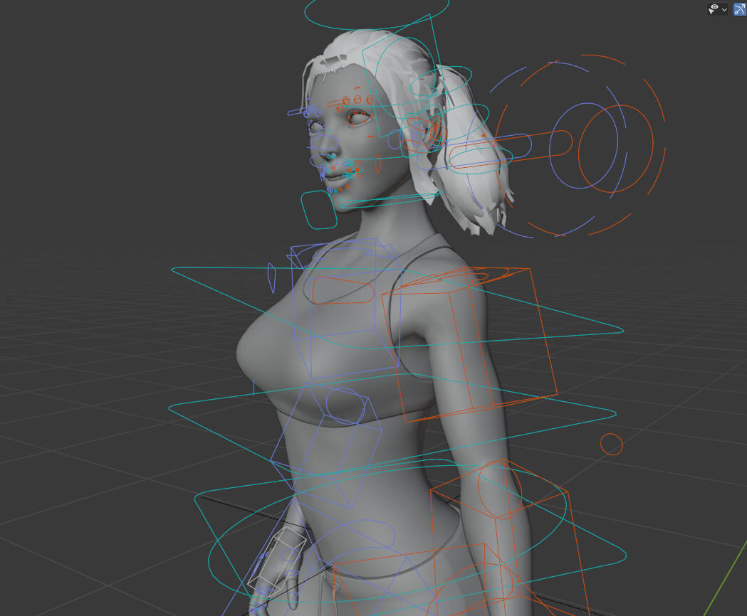 ArtStation - Kate sport girl in UE4/ Rig, skin, upload in UE4