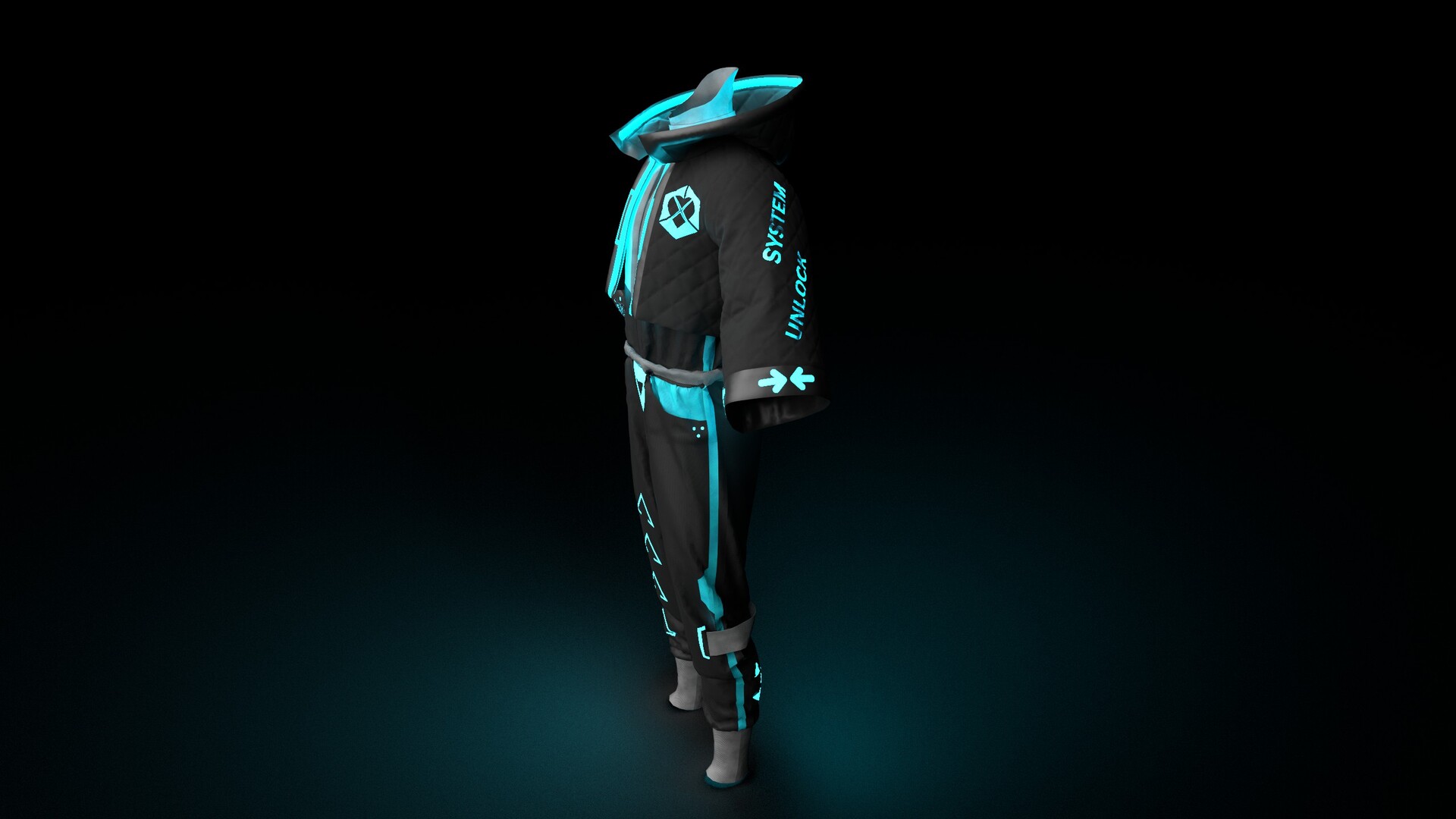 ArtStation - Futuristic DJ Suit for Music Clip