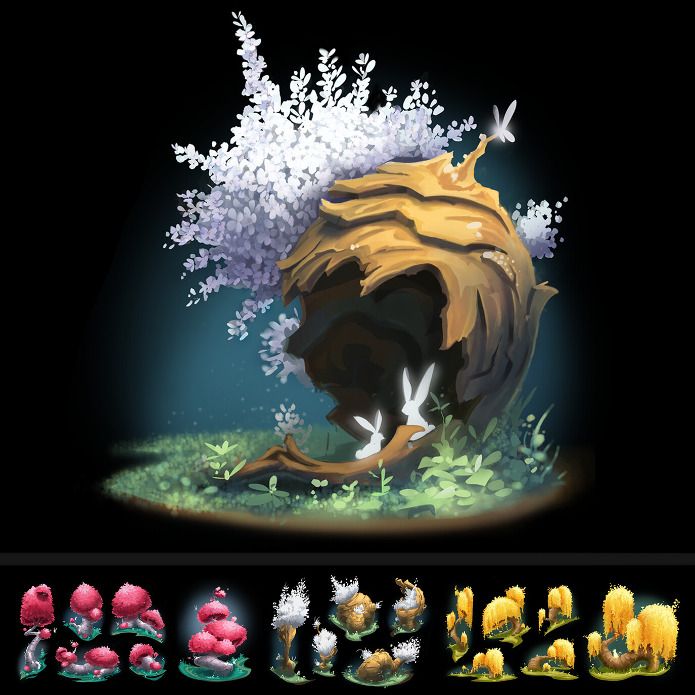 ArtStation - Whimsical Tree Concepts