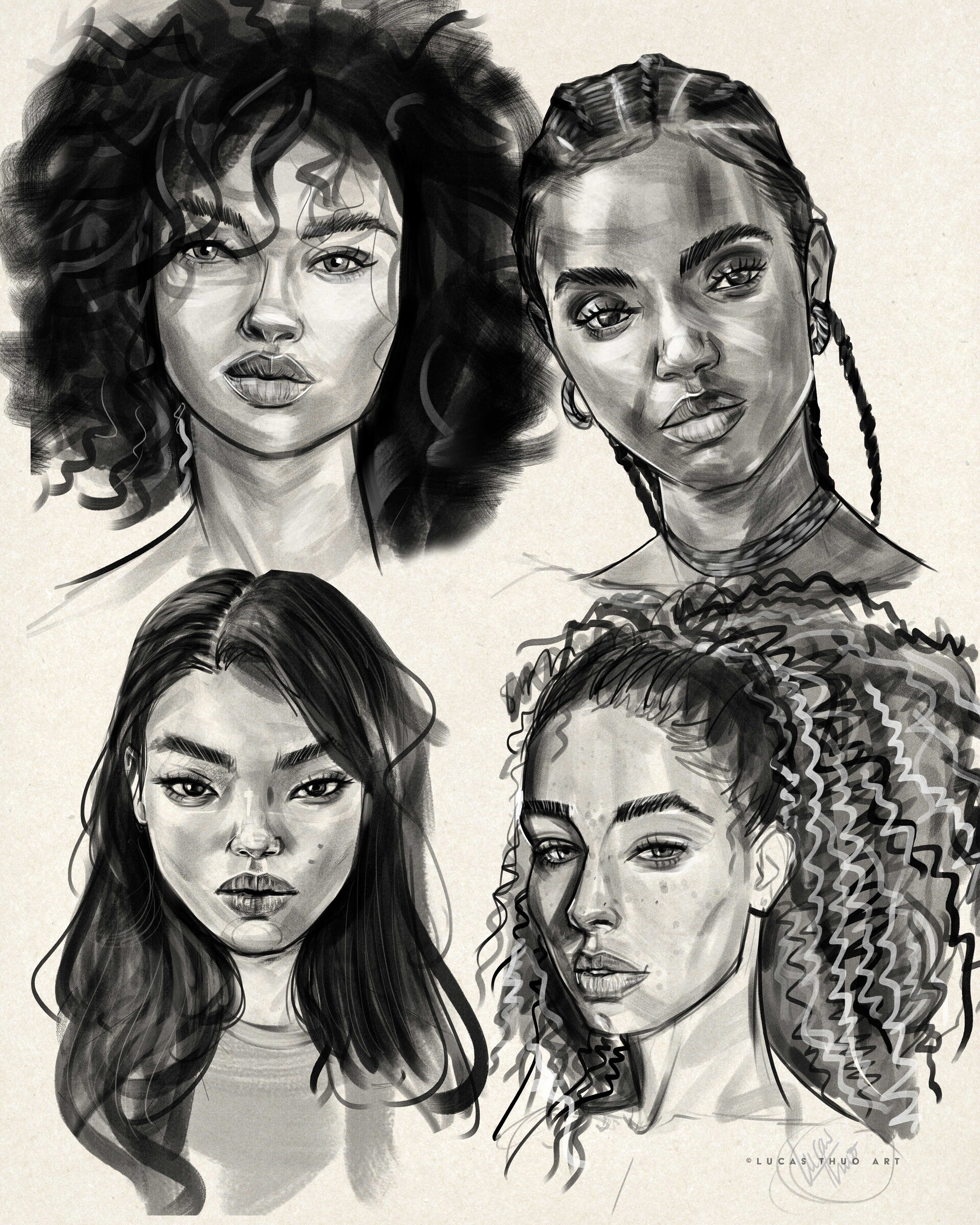 ArtStation - Face studies 01