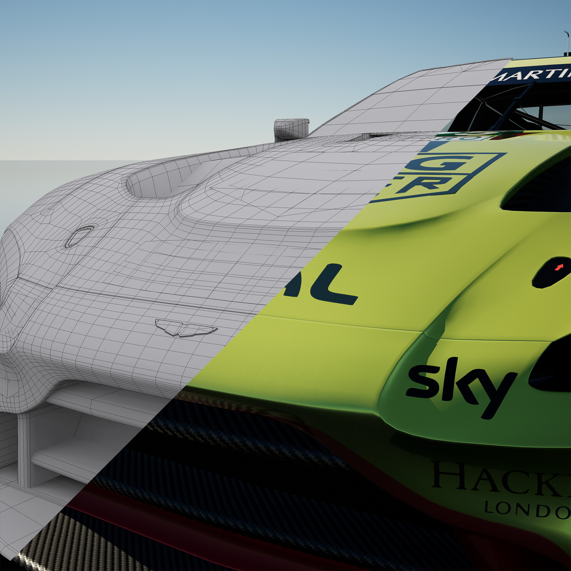 ArtStation - Aston Martin Vantage GTE LODs and breakdown