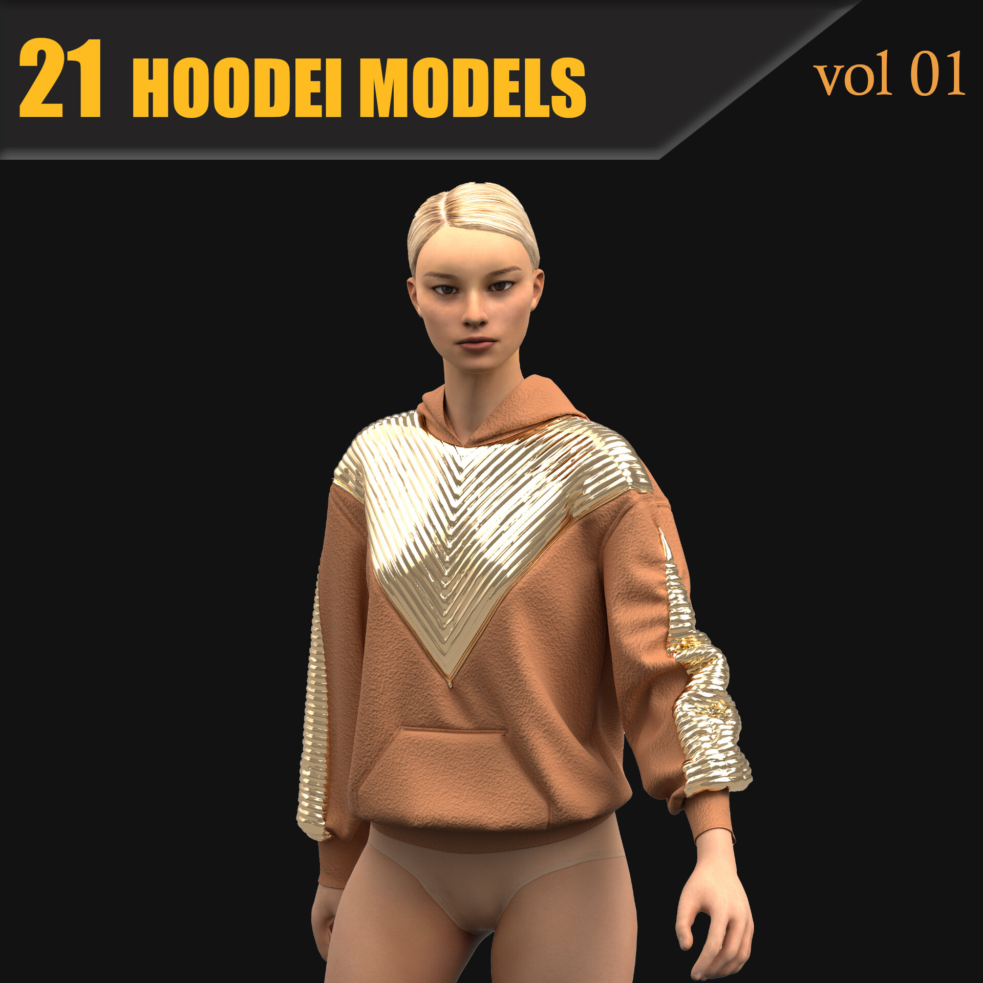 ArtStation - 21 HOODEI MODELs Clo3D / MD Project Zprj . UV . FBX . OBJ