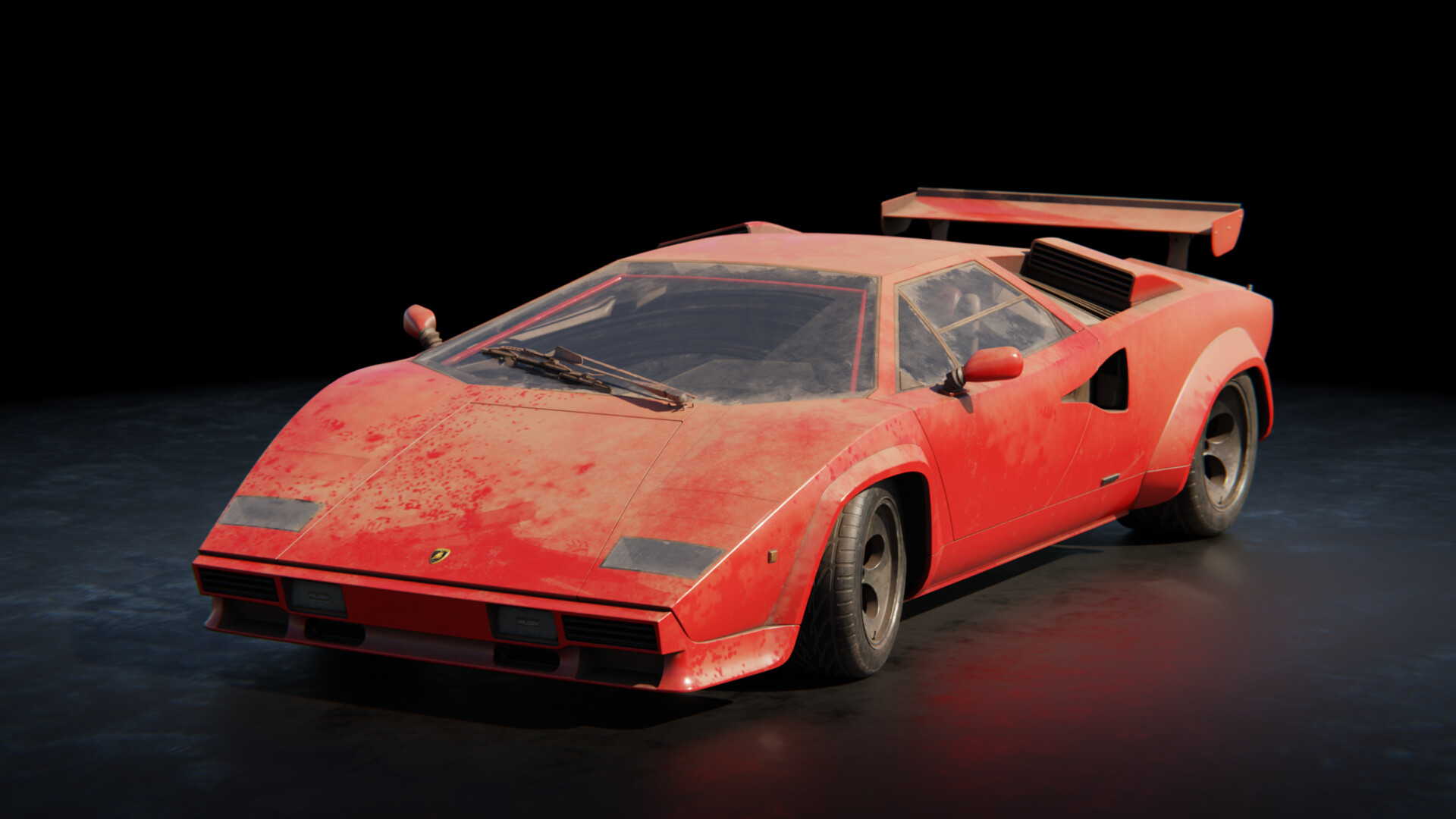ArtStation - Lamborghini Countach (by tutorial)