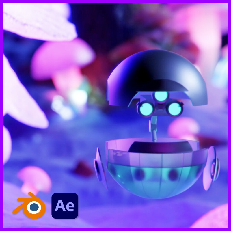 ArtStation - Blender 3D Sci-fi Mushroom Scene