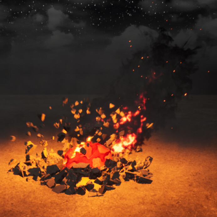 ArtStation - Meteor Rain VFX