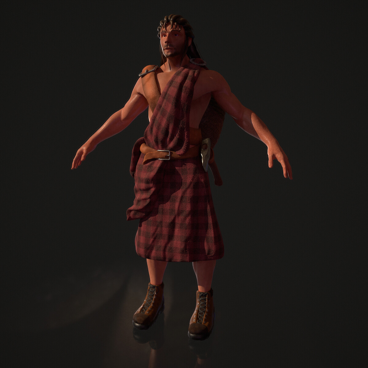 ArtStation - Lumberjack A pose