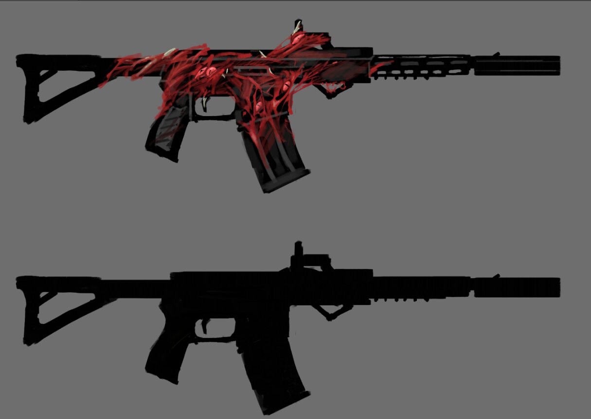 ArtStation - Infested gun concept