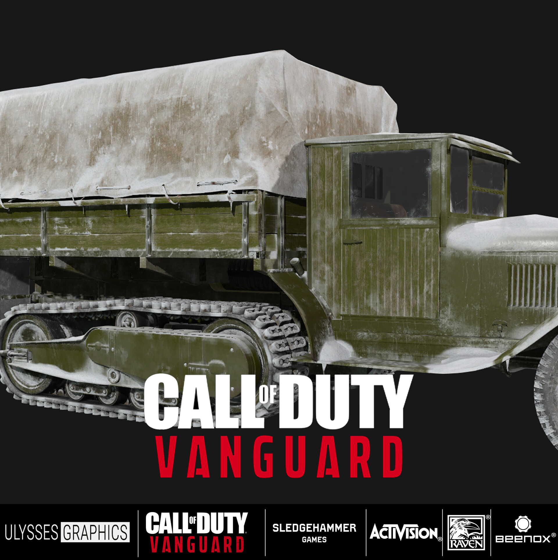 ArtStation - Call of Duty: Vanguard | Military tracked truck(winter)