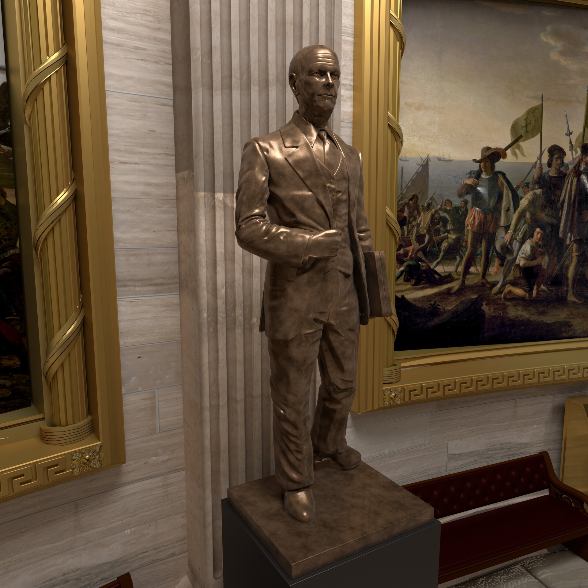 David Trujillo - Gerald Ford Sculpture