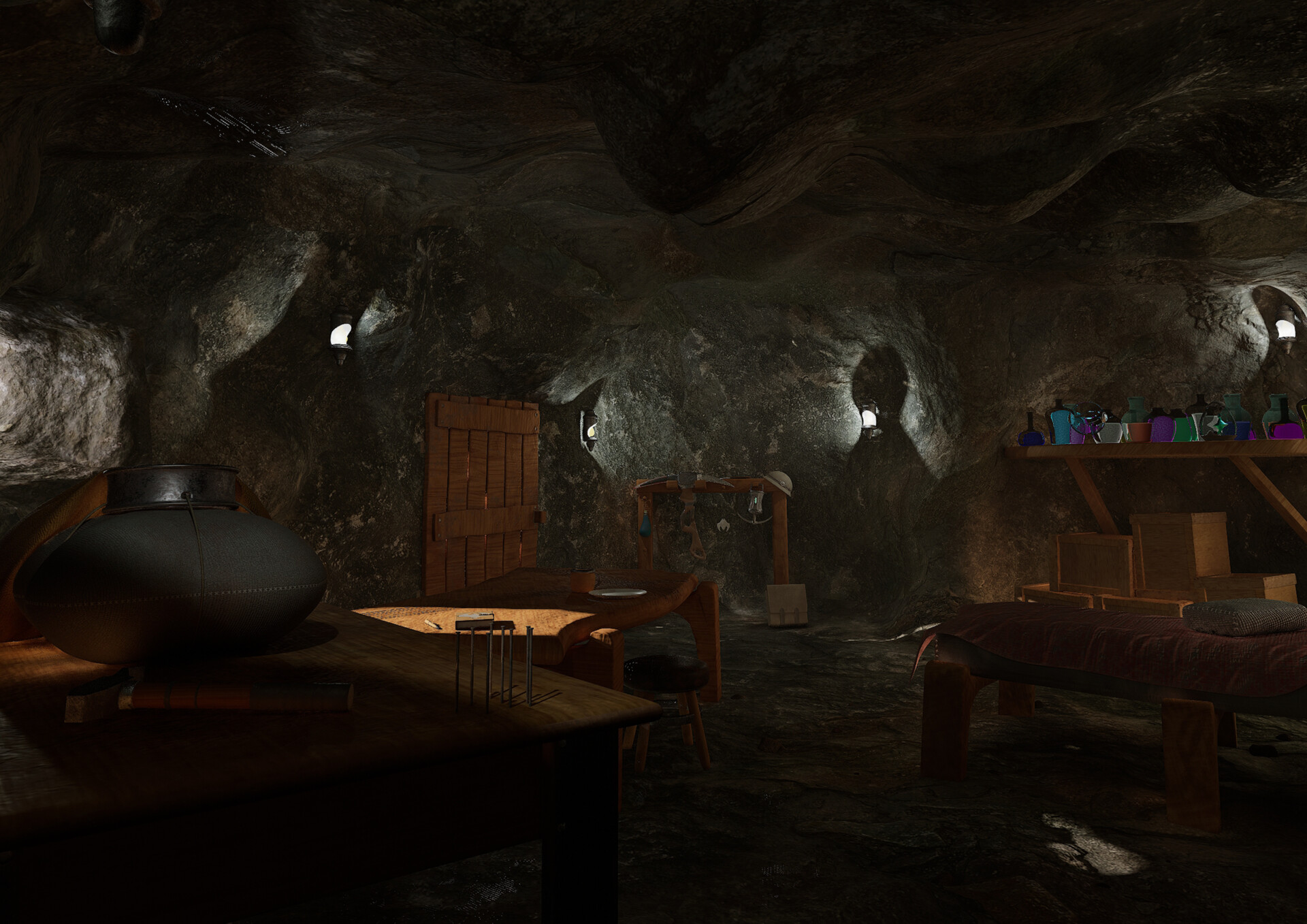 ArtStation - Cave Home