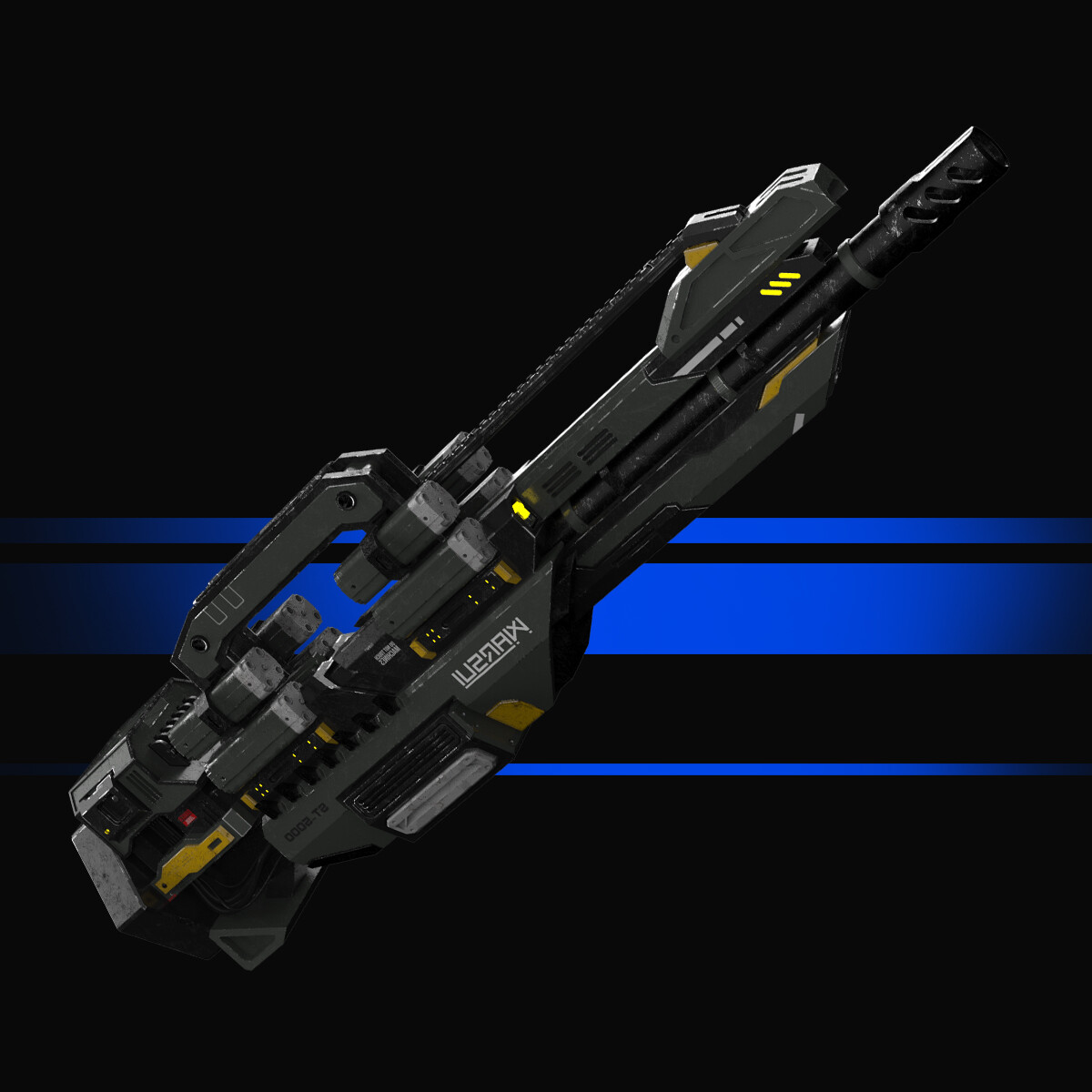 ArtStation - Battle rifle for mech