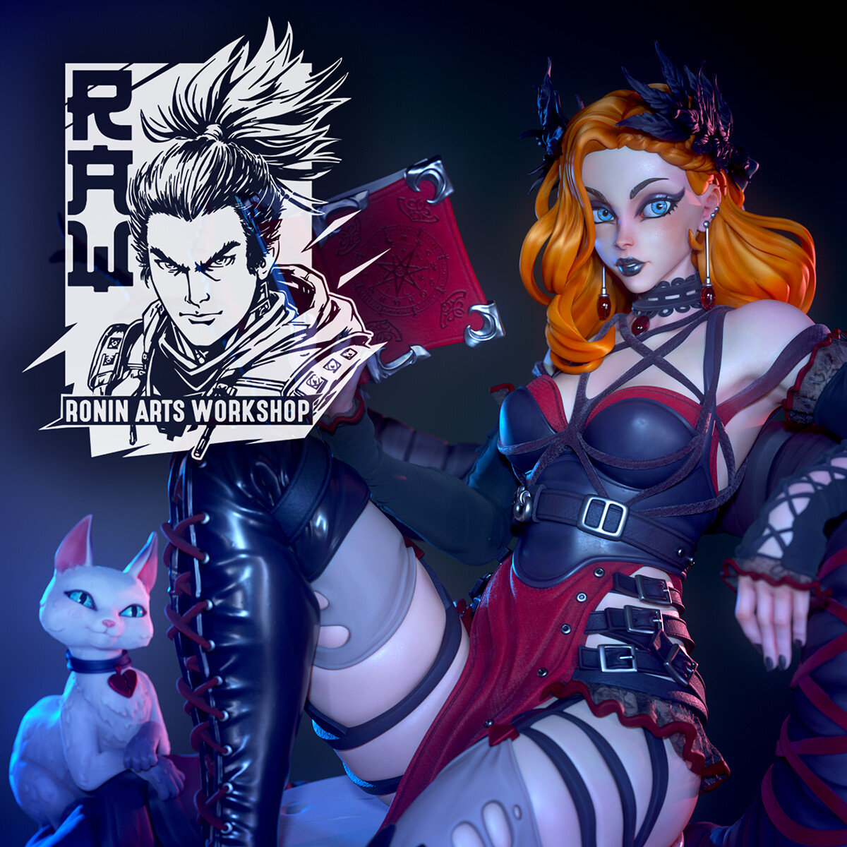 ArtStation - Rosine The Muse - Halloween Pin Up