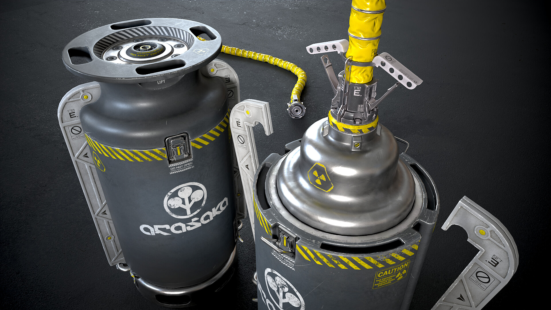 ArtStation - Arasaka Radioactive Material Barrel (Cyberpunk 2077 fanart)