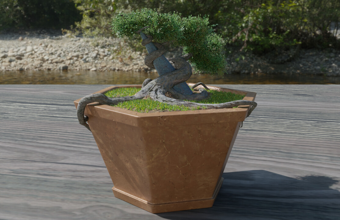 ArtStation - Bonsai (Turntable) - Fall of 2022