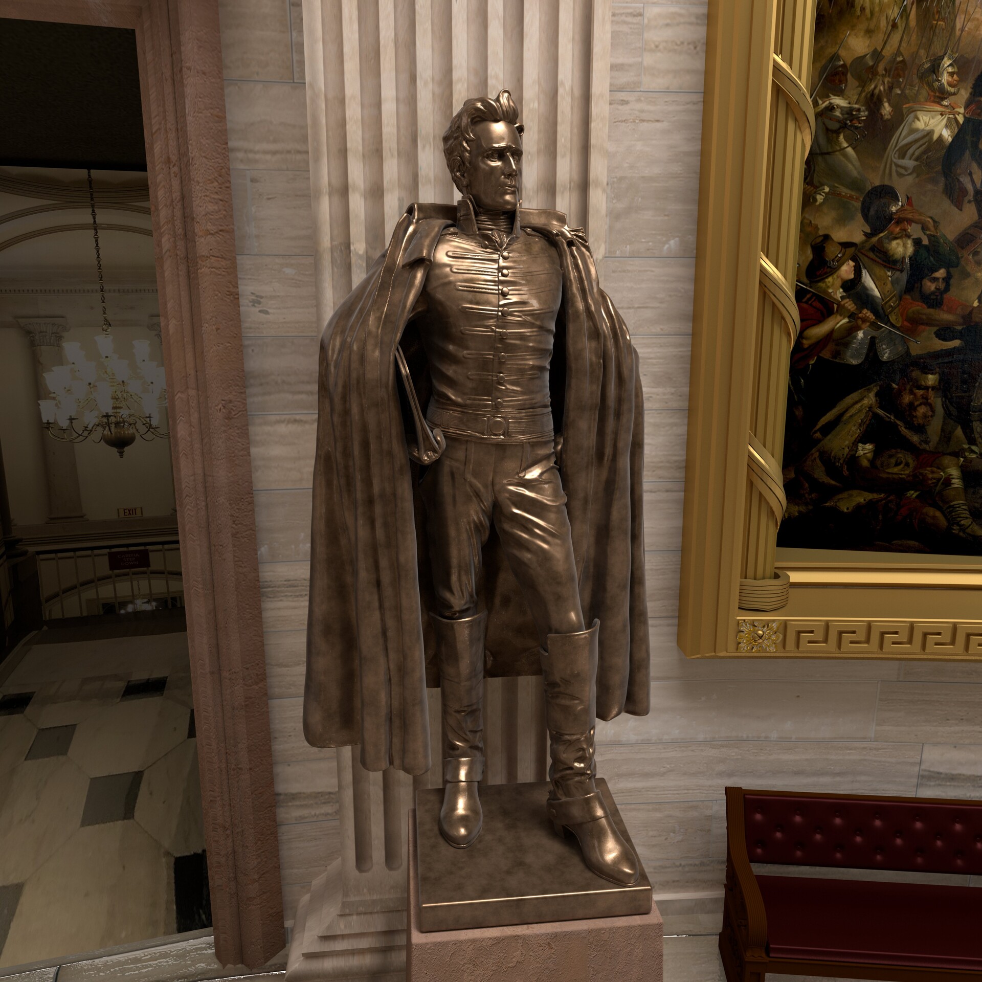 ArtStation - Andrew Jackson Sculpture