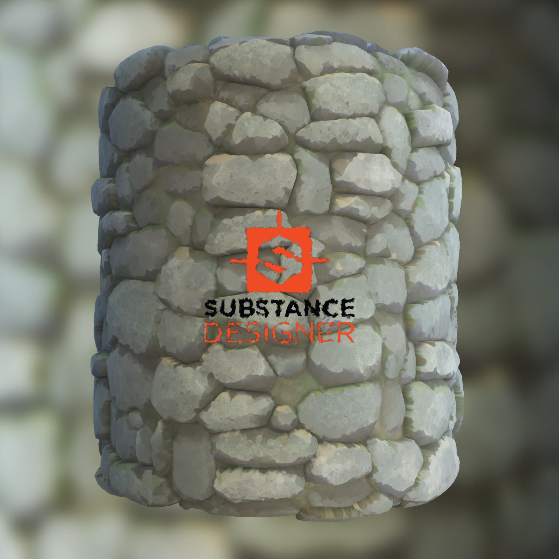 ArtStation - Stylized stone walls