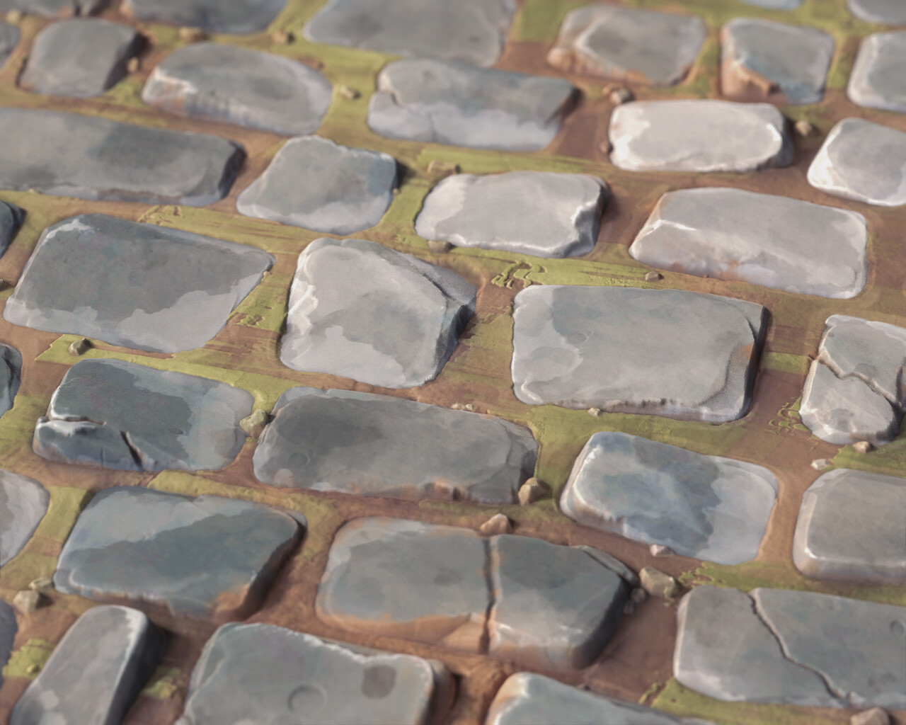 ArtStation - Stylized Stone Path