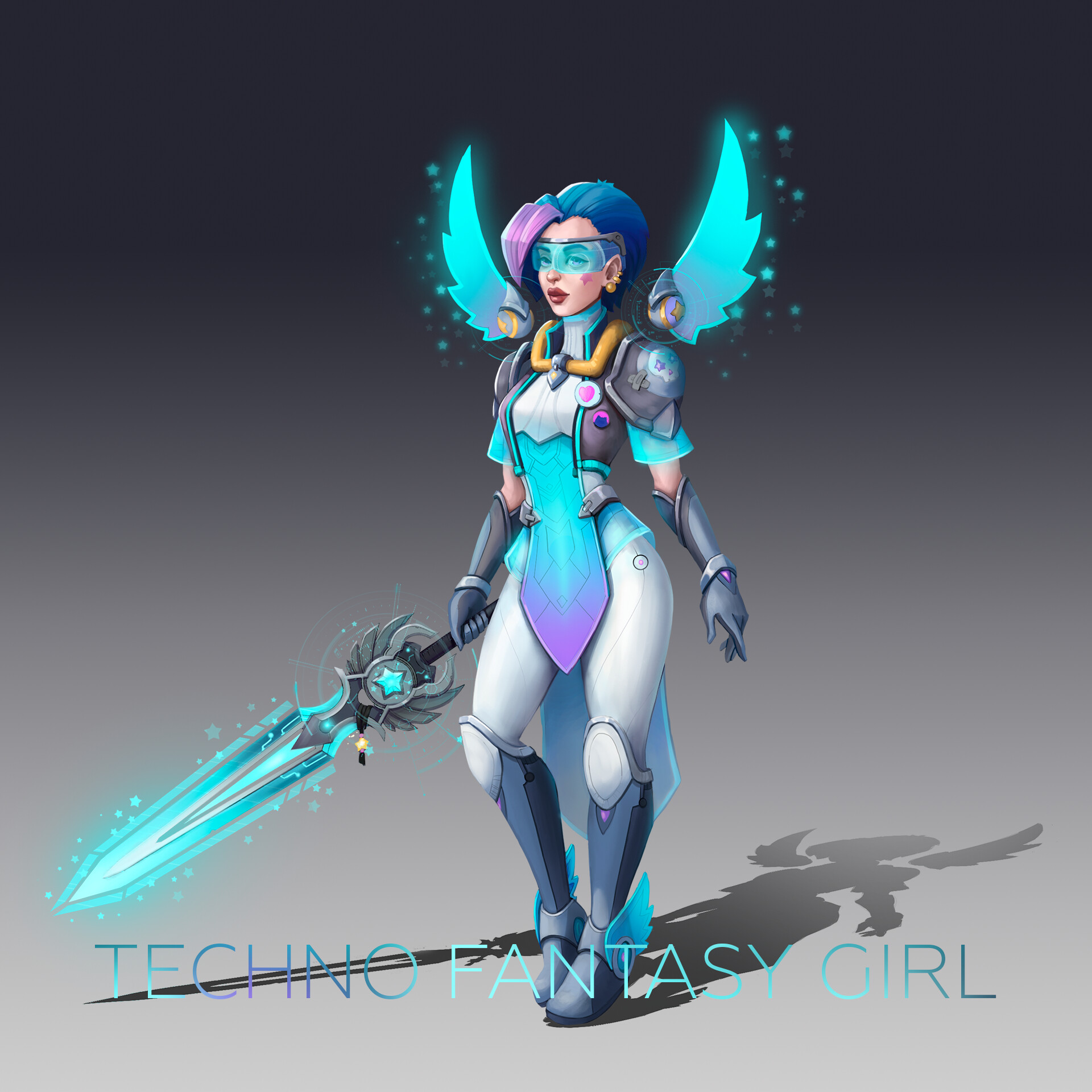 ArtStation - Techno fantasy girl