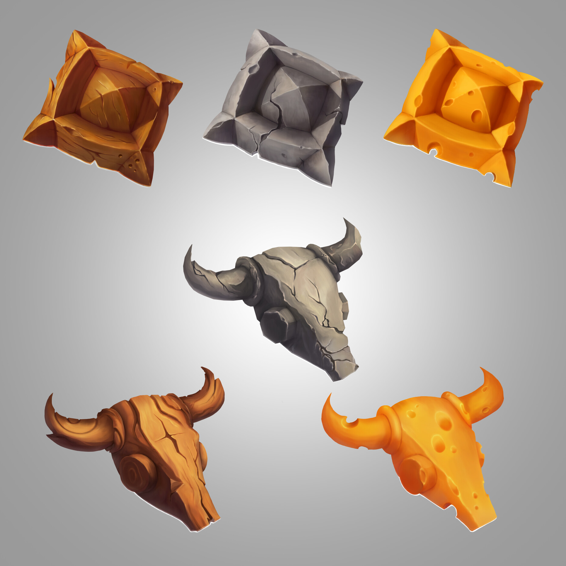 ArtStation - Props materials render