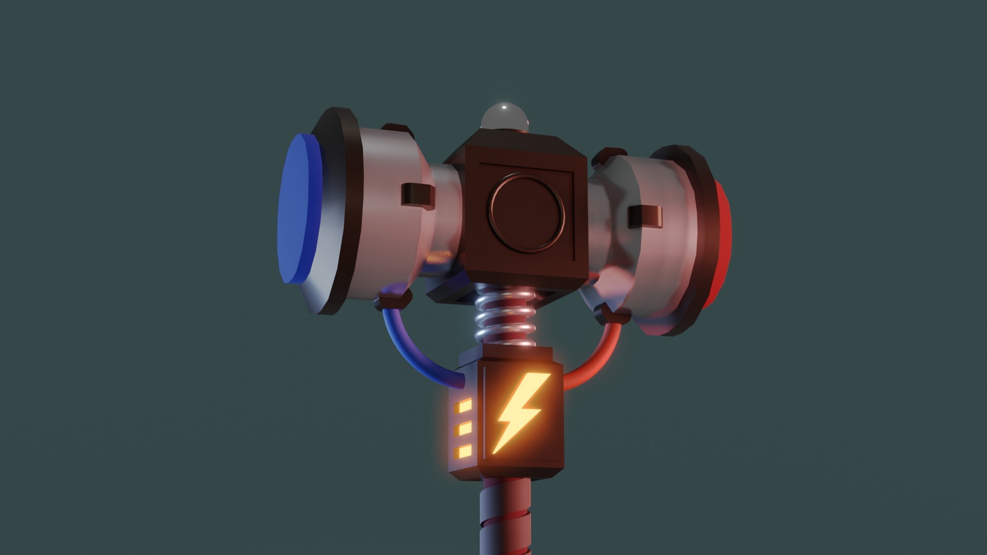 ArtStation - Electromagnetic hammer. low poly concept model