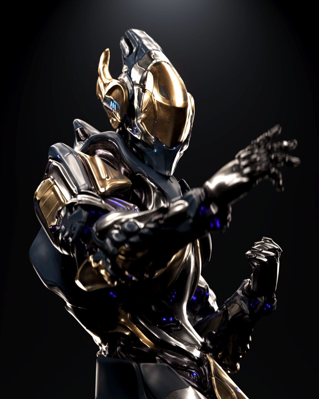 ArtStation - Gauss Arcsec V3 [Warframe tennogen alt-helmet]