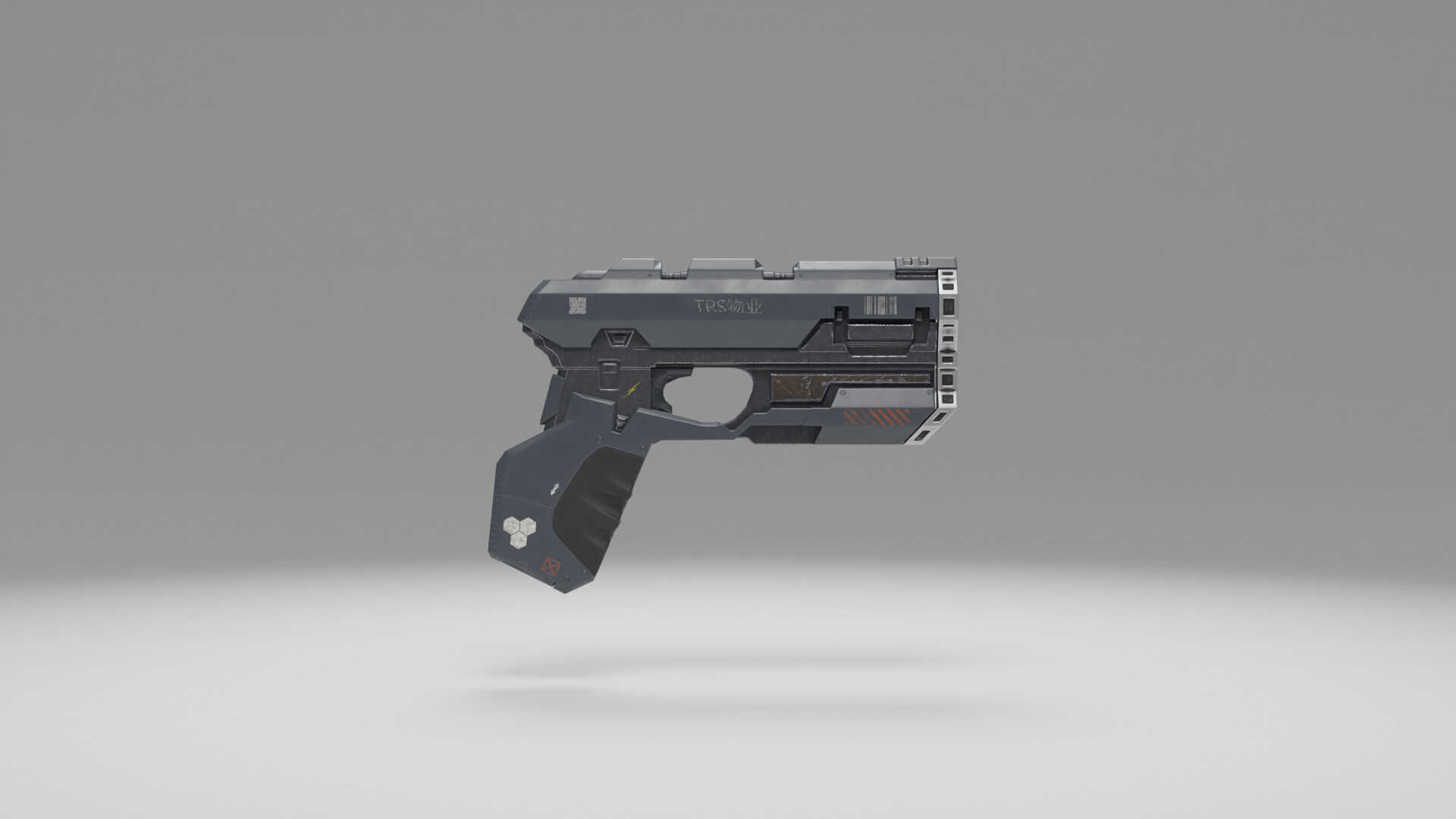 ArtStation - Low-Poly Sci-Fi Pistol