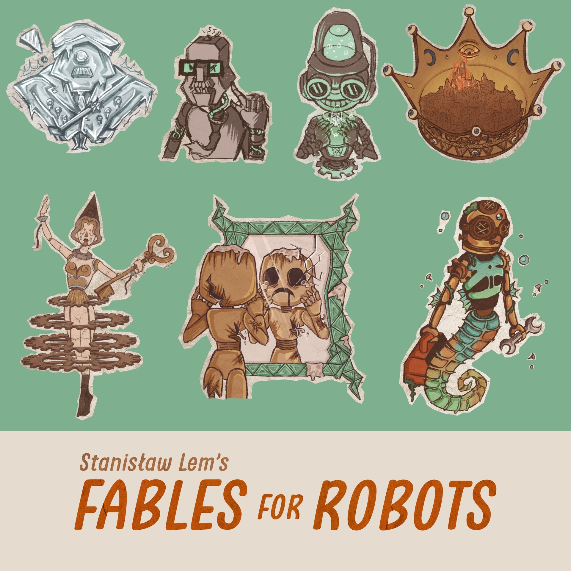 ArtStation - Robot Concepts from "Fables for robots"