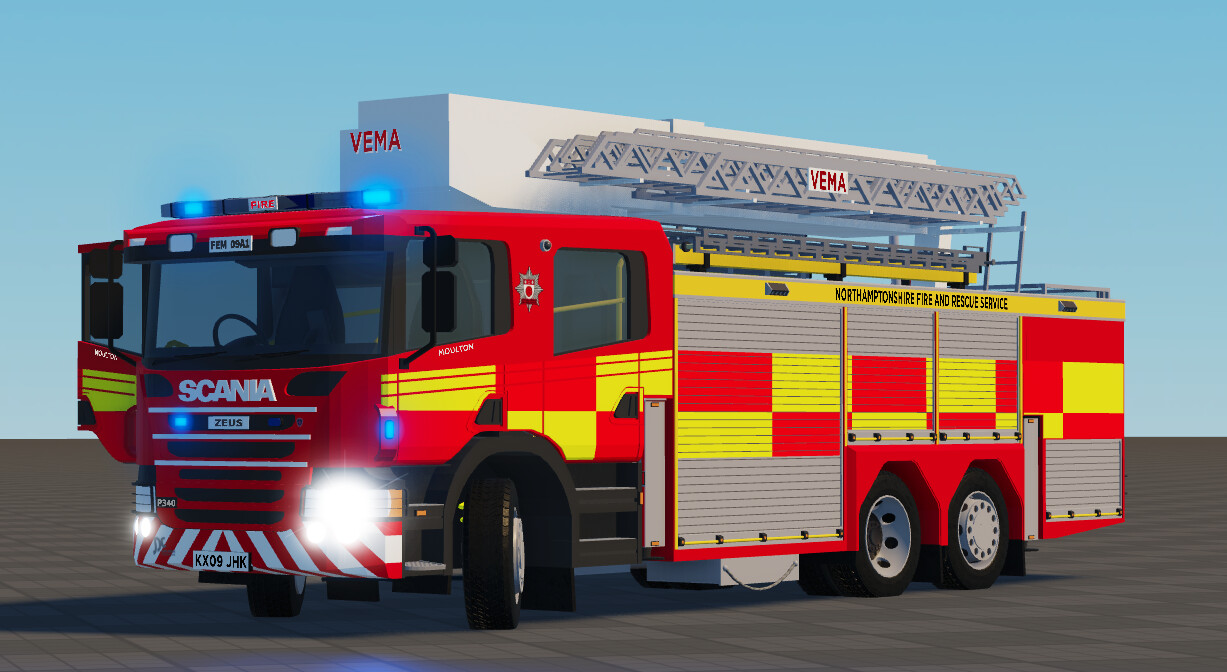 ArtStation - Northamptonshire Fire and Rescue Appliances