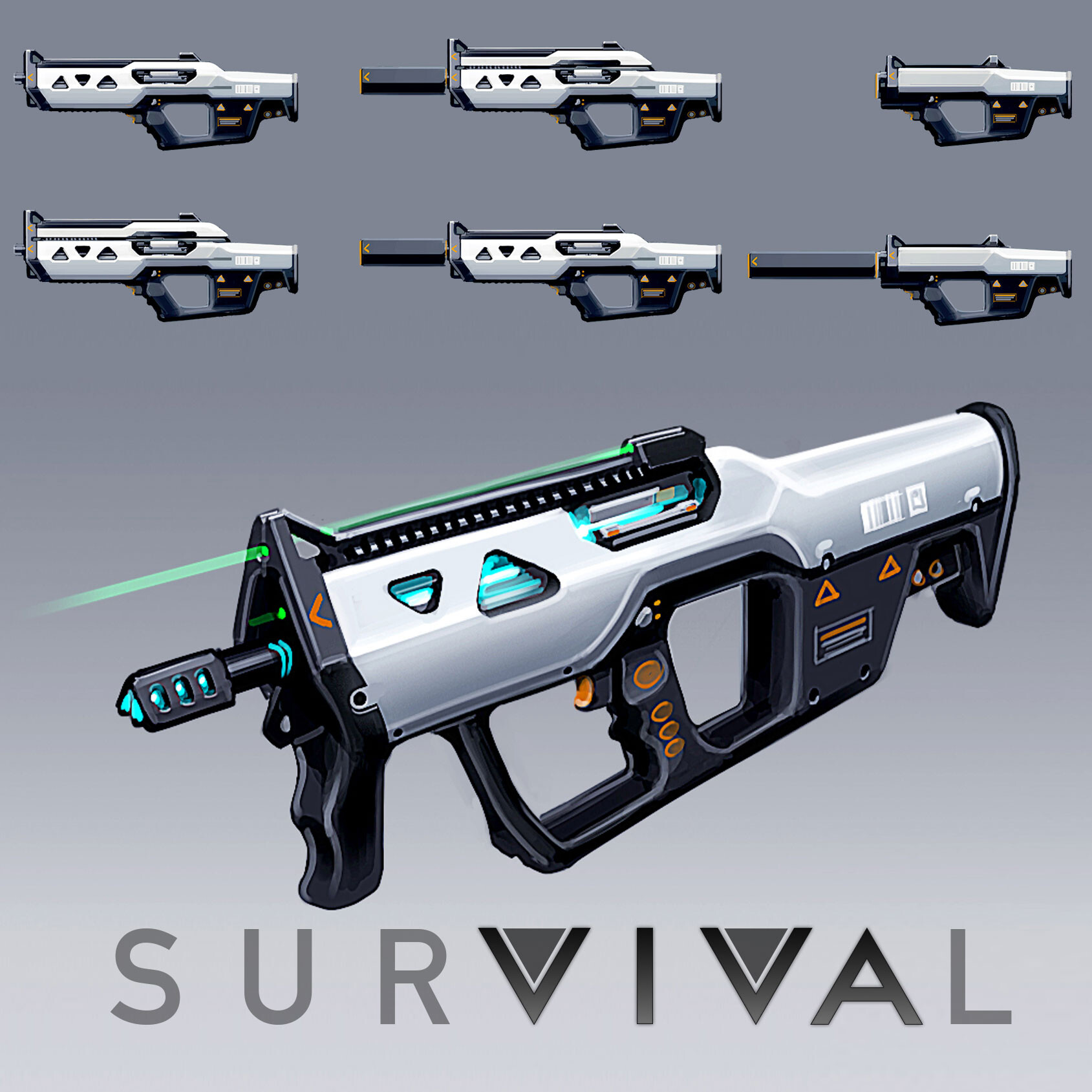 ArtStation - 'Survival': Energy Weapon sketches - concept art