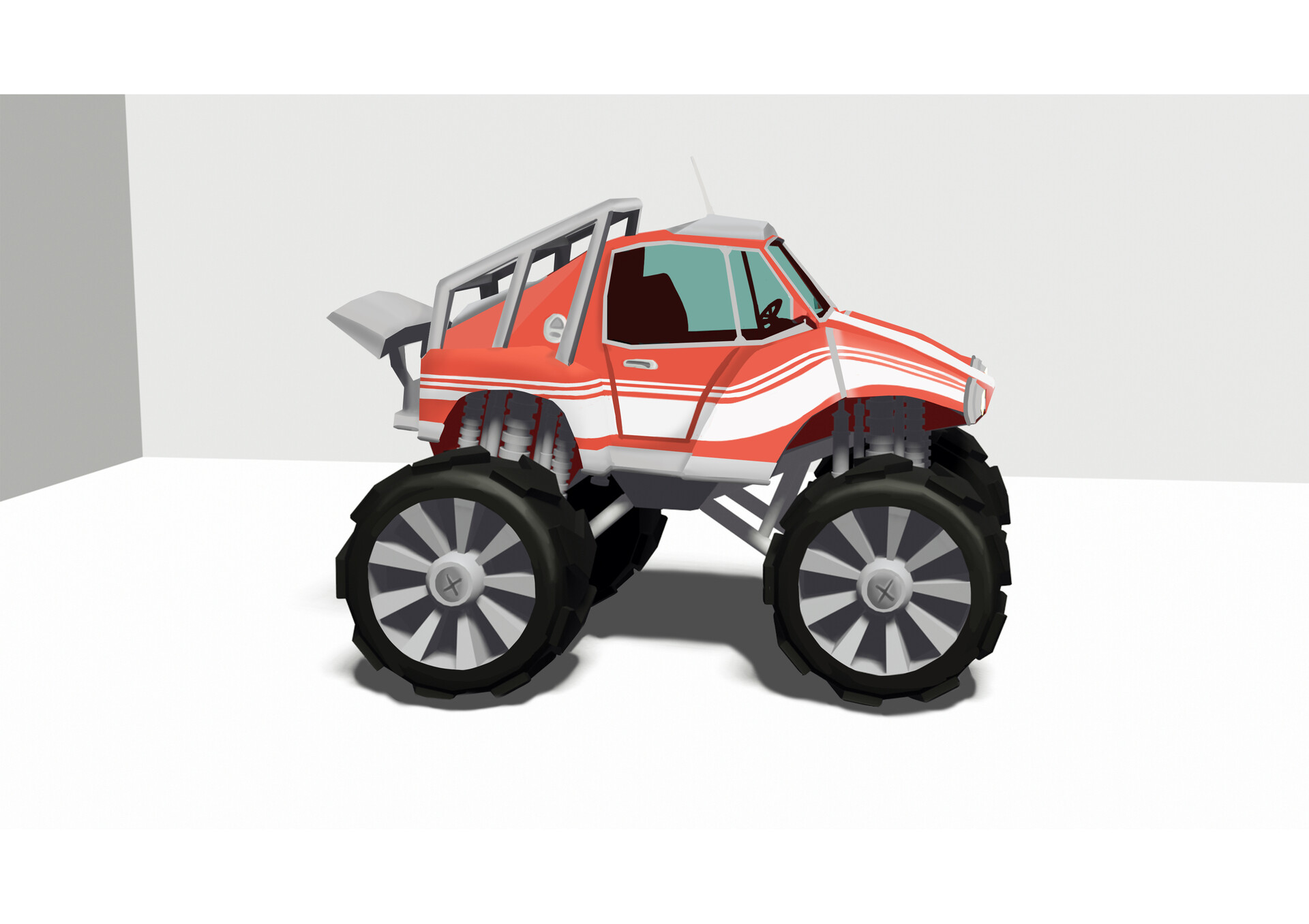 ArtStation - Side-Scrolling Car Game- Car Design