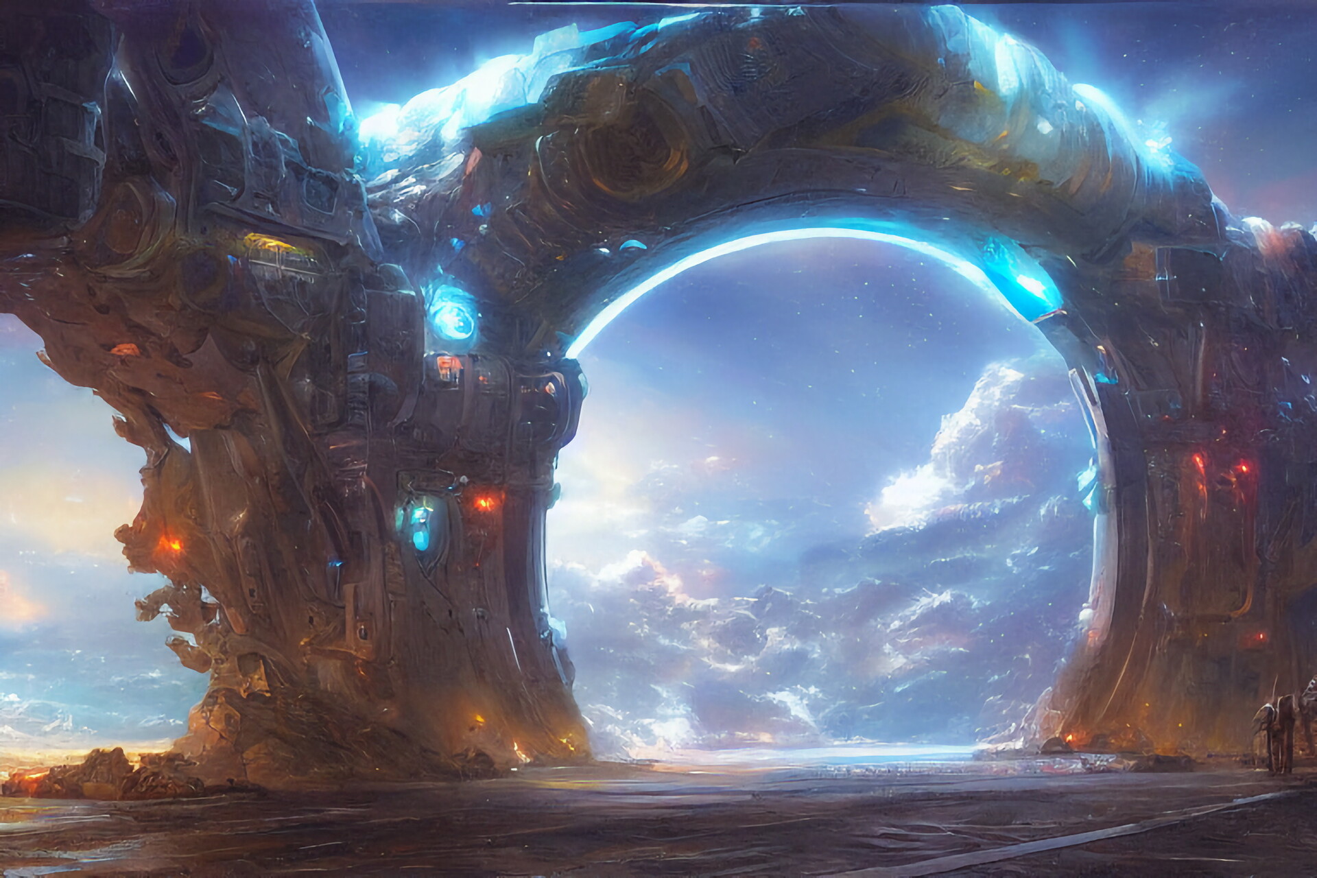ArtStation - Space Gates of Heaven - Techno or Ruin or Metaphorical ...