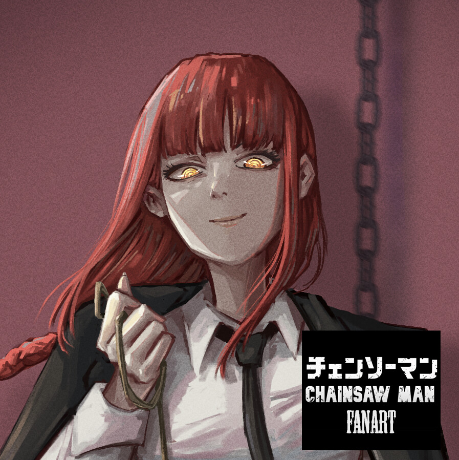 Artstation Makima Chainsaw Man Fanart