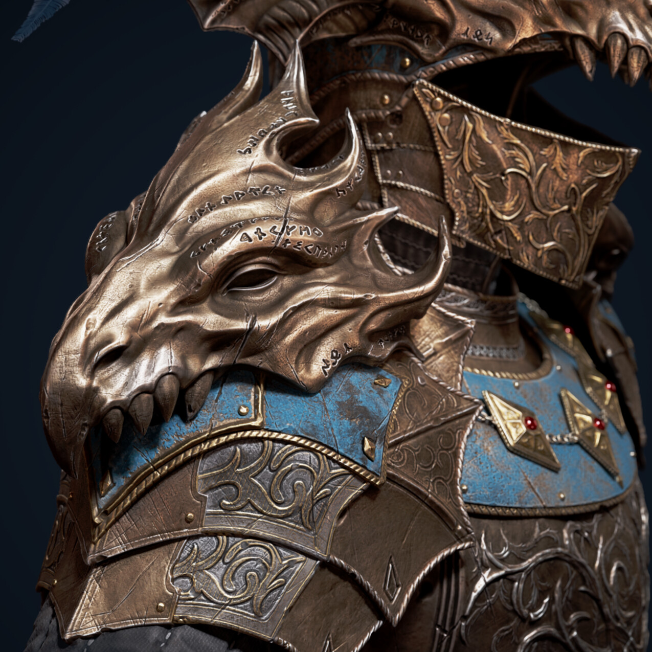 ArtStation - Dragon Knight Armour