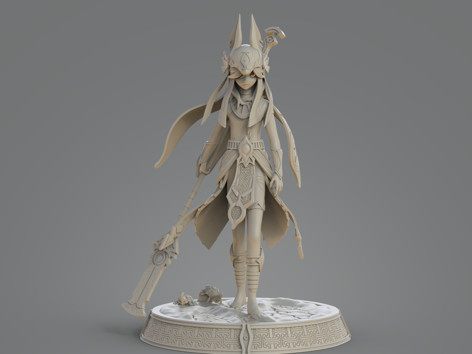 ArtStation - Cyno - Genshin Impact Fan Art (Clay Version)