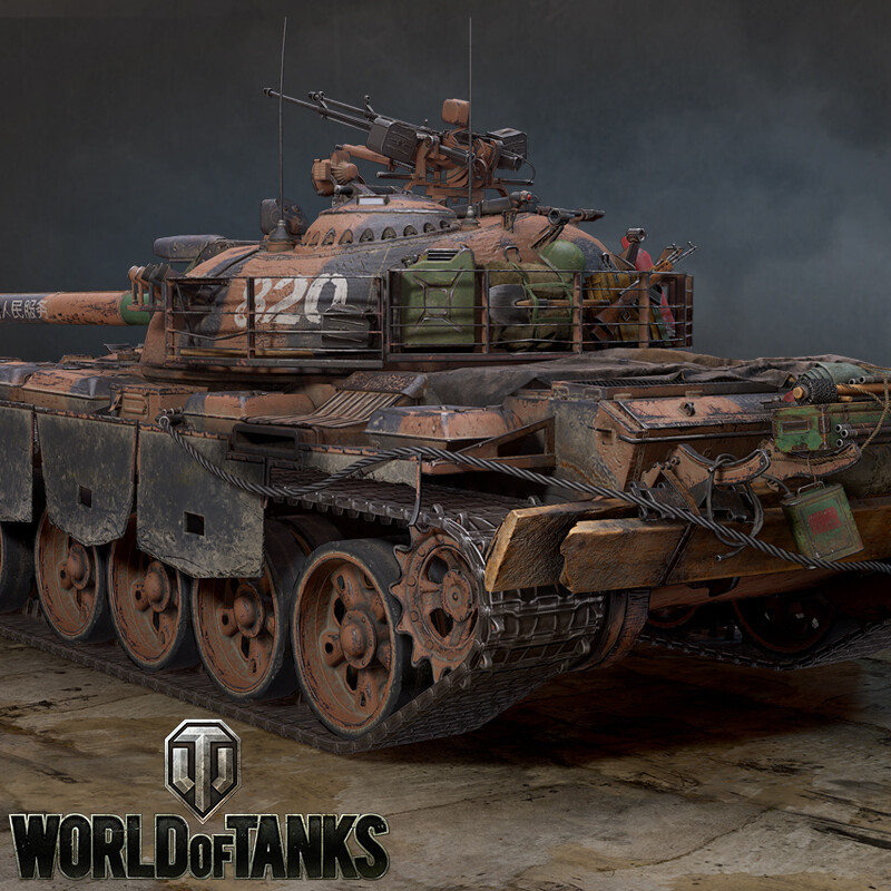 ArtStation - "Old man". 3D Style for the Type-59 tank
