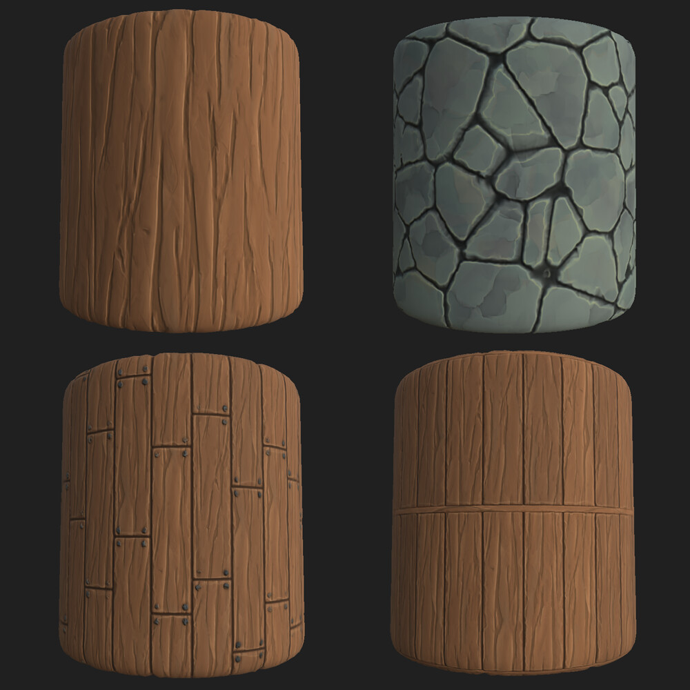 ArtStation - Basic Stylized Material Breakdowns